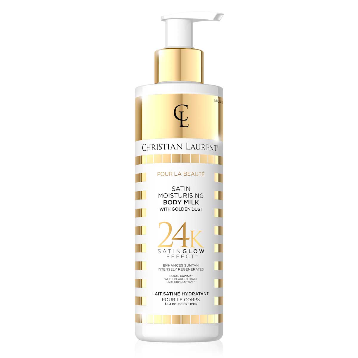Lapte hidratant cu particule de aur 24K pentru corp Christian Laurent