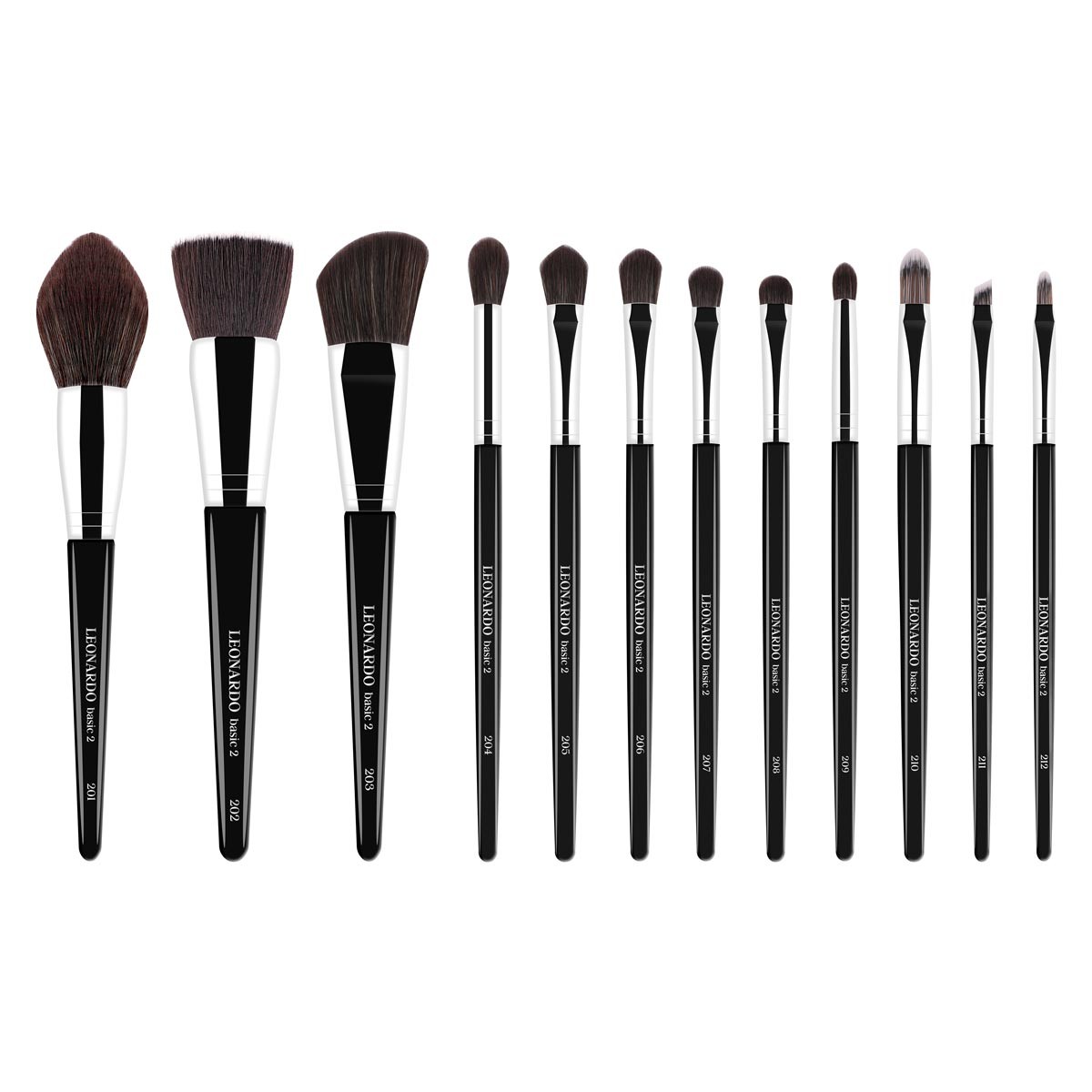 Set pensule machiaj Leonardo Basic 2